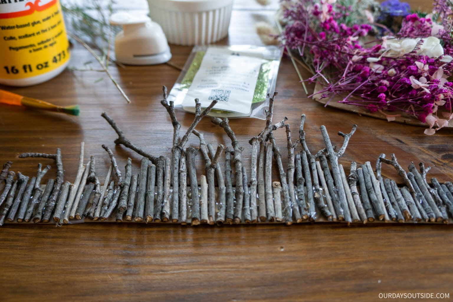 Magical DIY Twig and Flower Crown - Our Days Outside