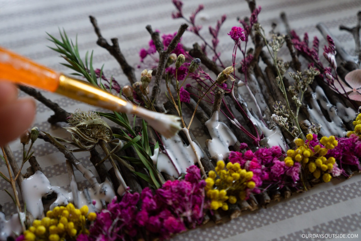 Magical DIY Twig and Flower Crown - Our Days Outside